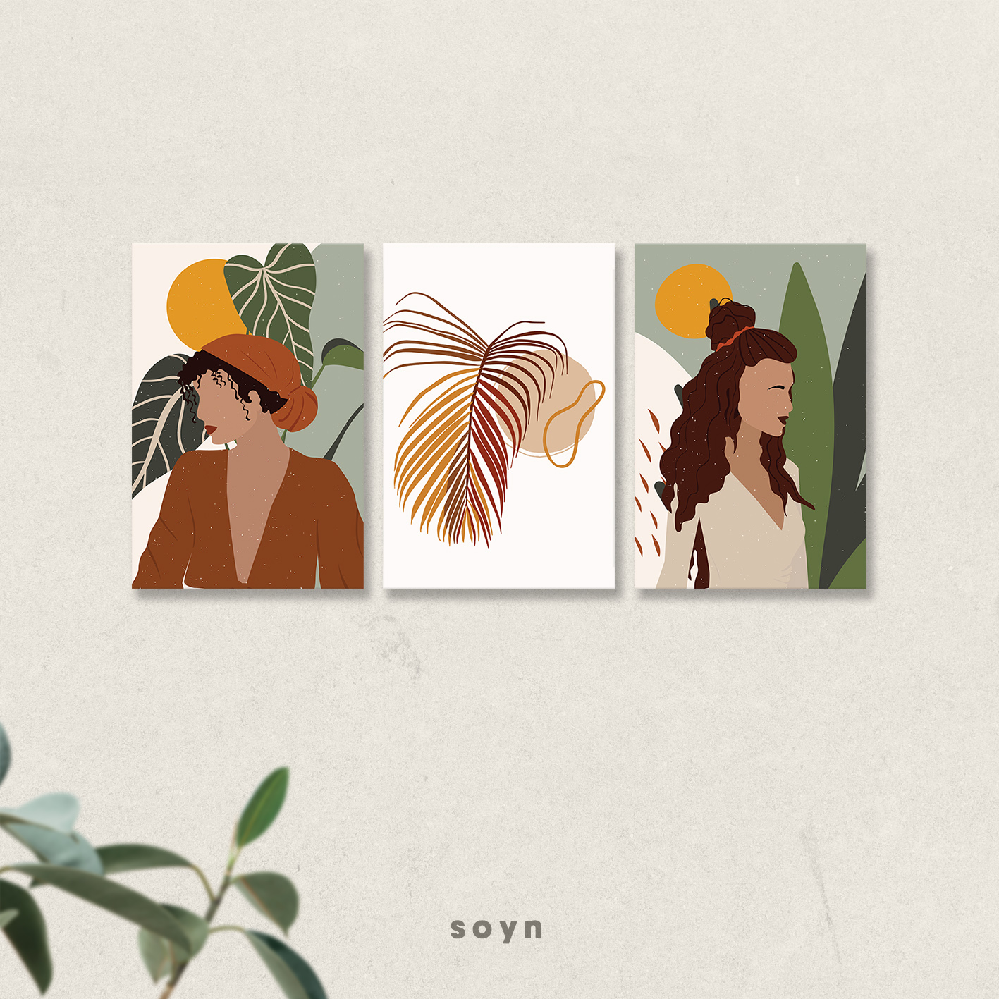 B Tranh Modern Lady Fashion Boho Style SE357 Soyn B Tranh Modern Lady Fashion Boho Style SE357 Soyn