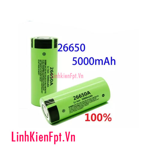 Pin Panasonic 26650 3.7V 5000mah Linh kiện điện tử FPT