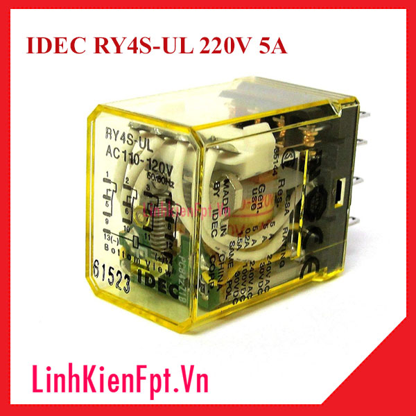Rơ le trung gian IDEC RY4S-UL 220V 5A | linhkienfpt