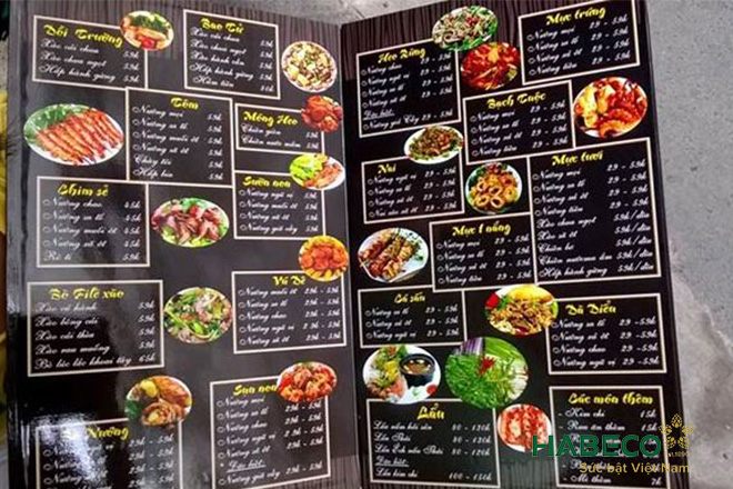 Mẫu thiết kế menu quán bia hơi đẹp mắt không nên bỏ qua