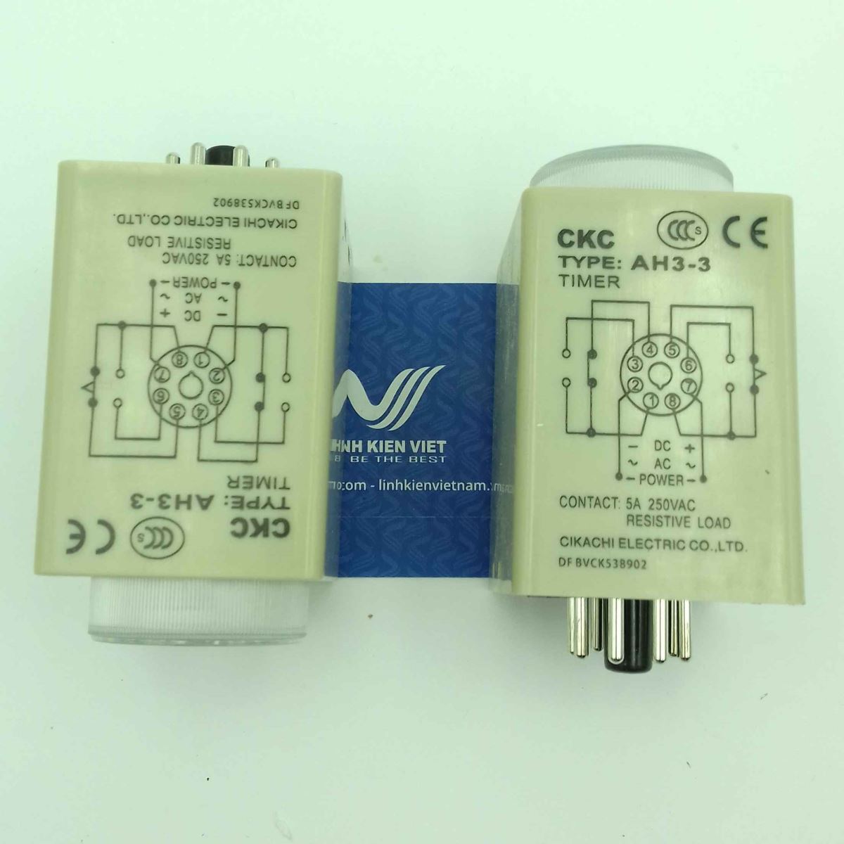Relay thời gian CKC AH3-3 220V 60 phút / Timer CKC AH3-3 220V - K1H3 ...