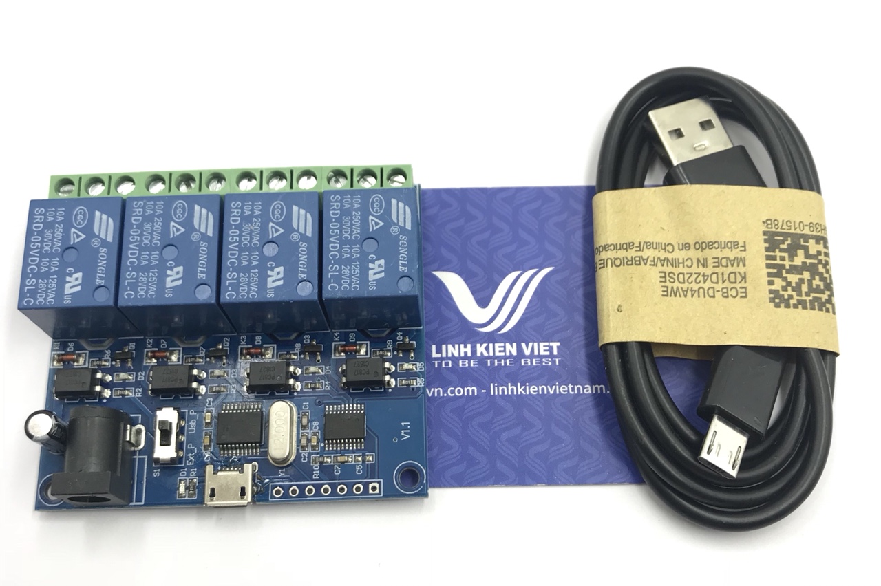 Bo mạch rơ le 5V | Công ty cổ phần Linh Kiện Việt Nam