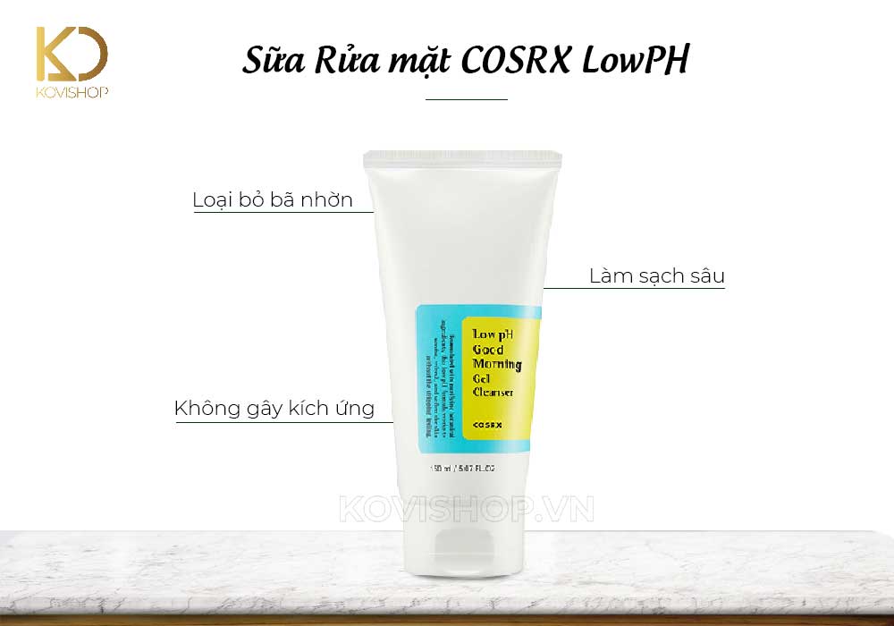 SRM COSRX LOWPH GOOD MORNING 150ML (TUÝP) | Mỹ Phẩm Hàn Quốc Kovishop
