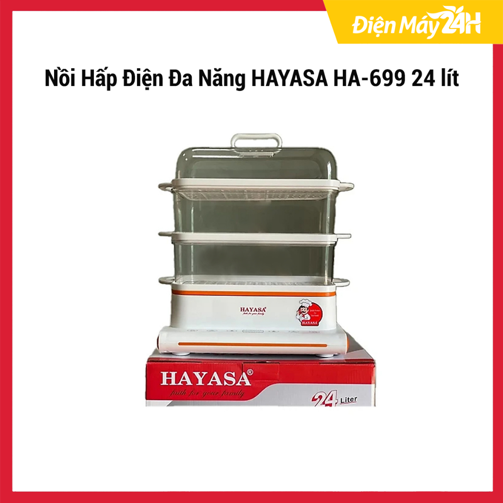 NỒI HẤP ĐIỆN ĐA NĂNG HAYASA HA-699 24 LÍT | Gia dụng Hàn Quốc