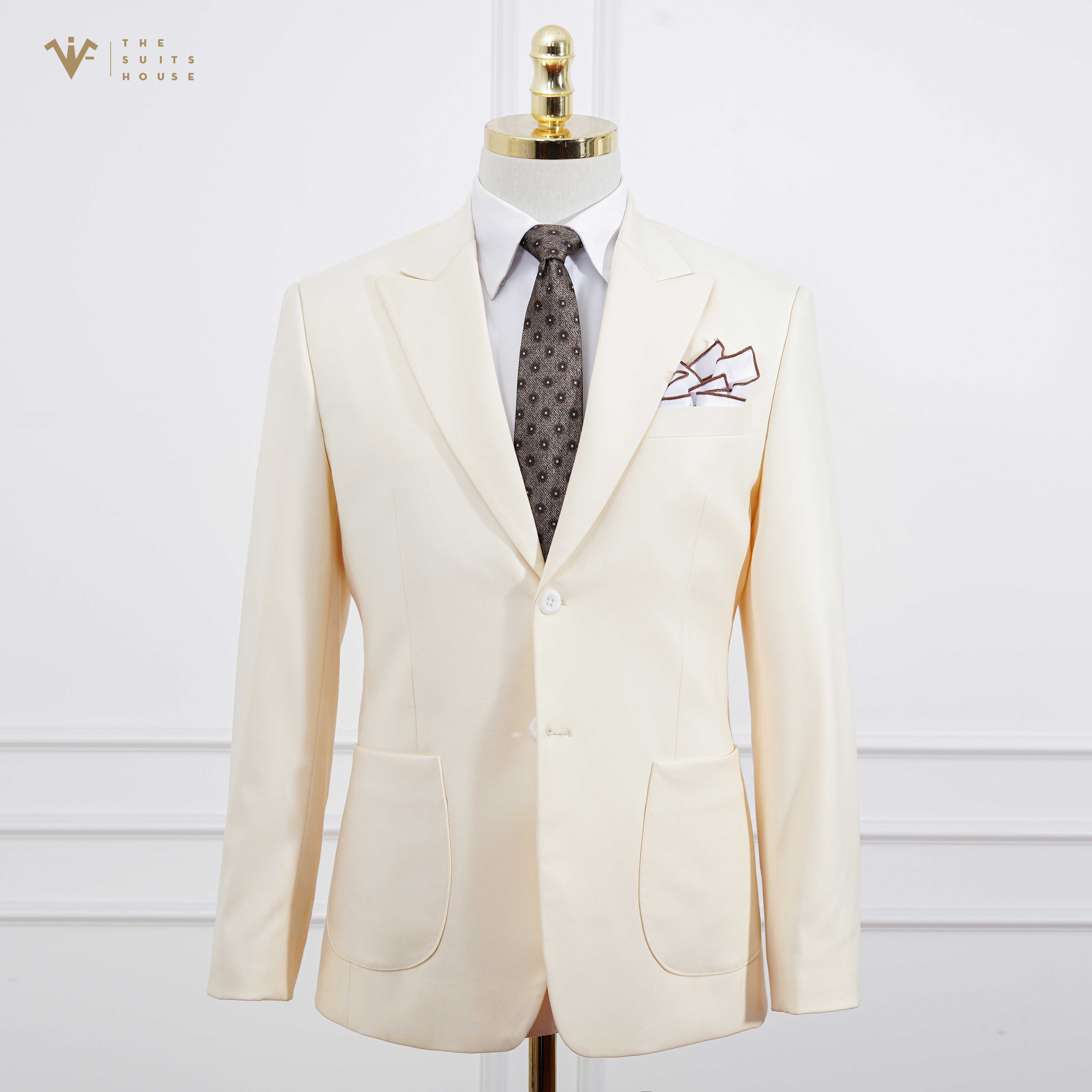 ÁO SUIT KEM 2 KHUY TÚI ĐĂP VE XẾCH, The Suits House