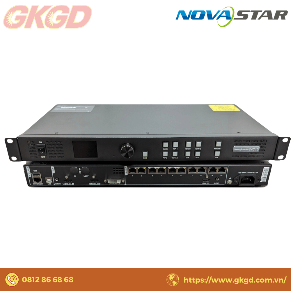 Bộ xử lý hình ảnh màn hình LED Novastar VC10 GKGD Việt Nam