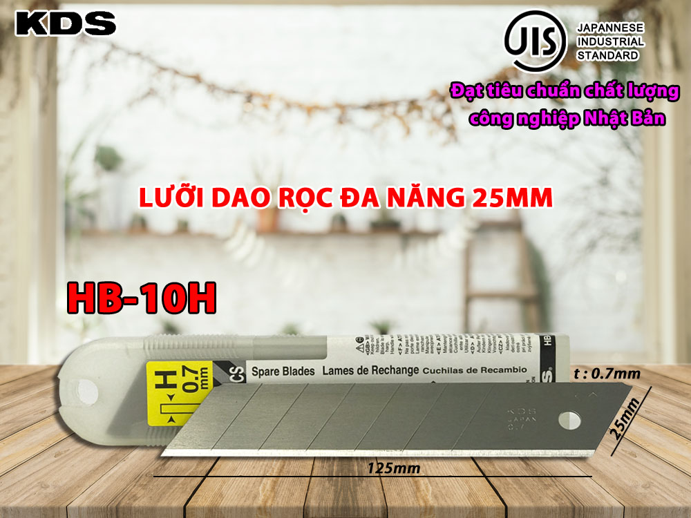 LƯỠI DAO RỌC GIẤY 25MM KDS HB-10H | CÔNG TY TNHH THIẾT BỊ VÀ DỤNG CỤ TÂN THÀNH PHÁT