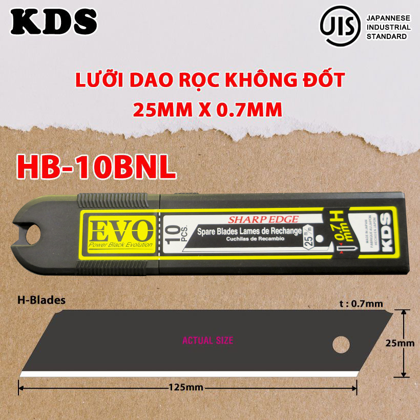 Lưỡi dao không đốt 25mm KDS HB-10BNL