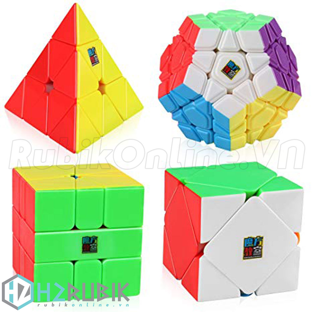 Combo Rubik 4 chiếc - MoFangJiaoShi Gift Packing with 4 cubes H2 Rubik Shop