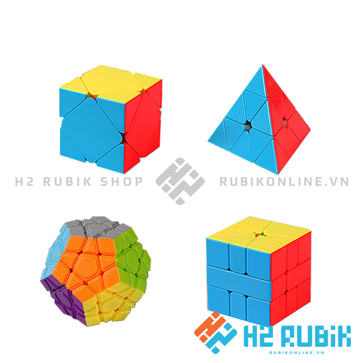 Combo Rubik Meilong Pyraminx Megaminx Square-1 Skewb giá rẻ H2 Rubik Shop