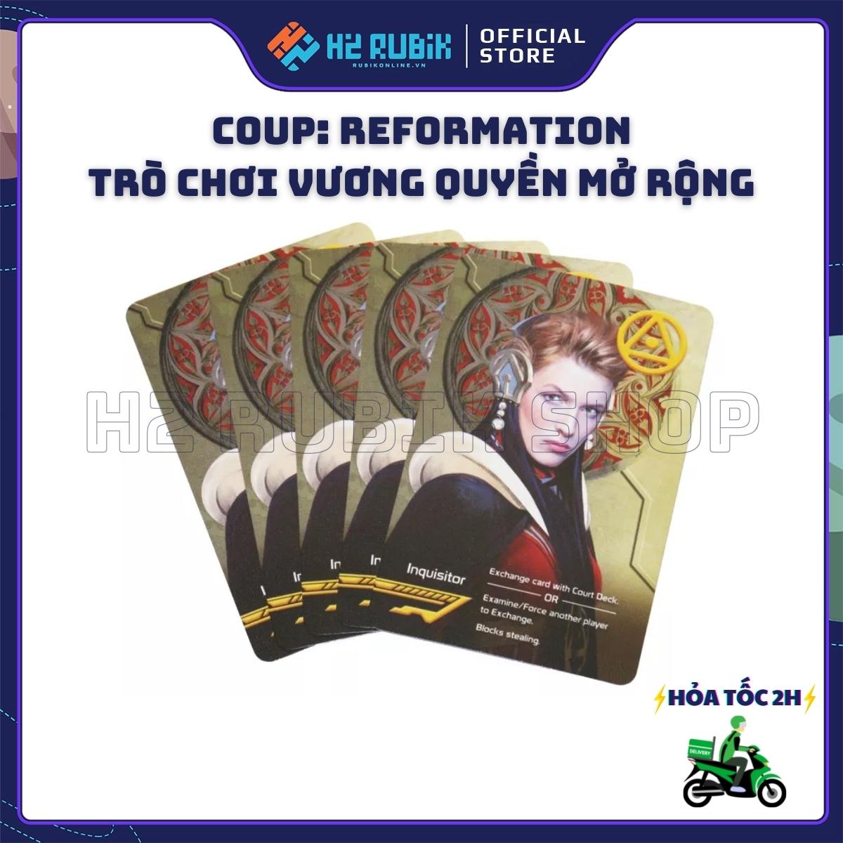 Coup: Reformation Trò Chơi Vương Quyền boardgame bản mở rộng H2 Rubik Shop