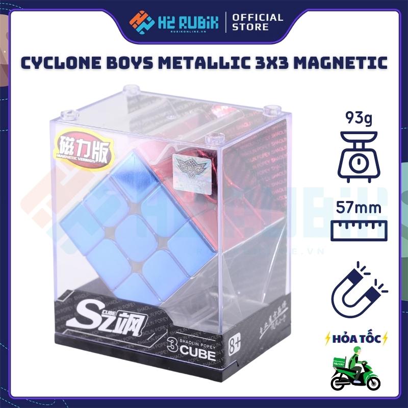 Rubik Mạ Kim Loại Siêu đẹp Cyclone Boys Nam Châm Siêu Mượt H2 Rubik Shop