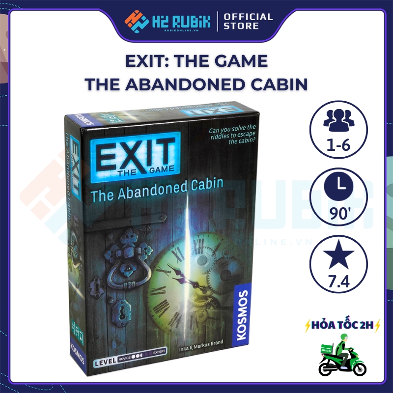 Exit: The Game – The Abandoned Cabin Board Game Giải Đố Escape H2 Rubik ...