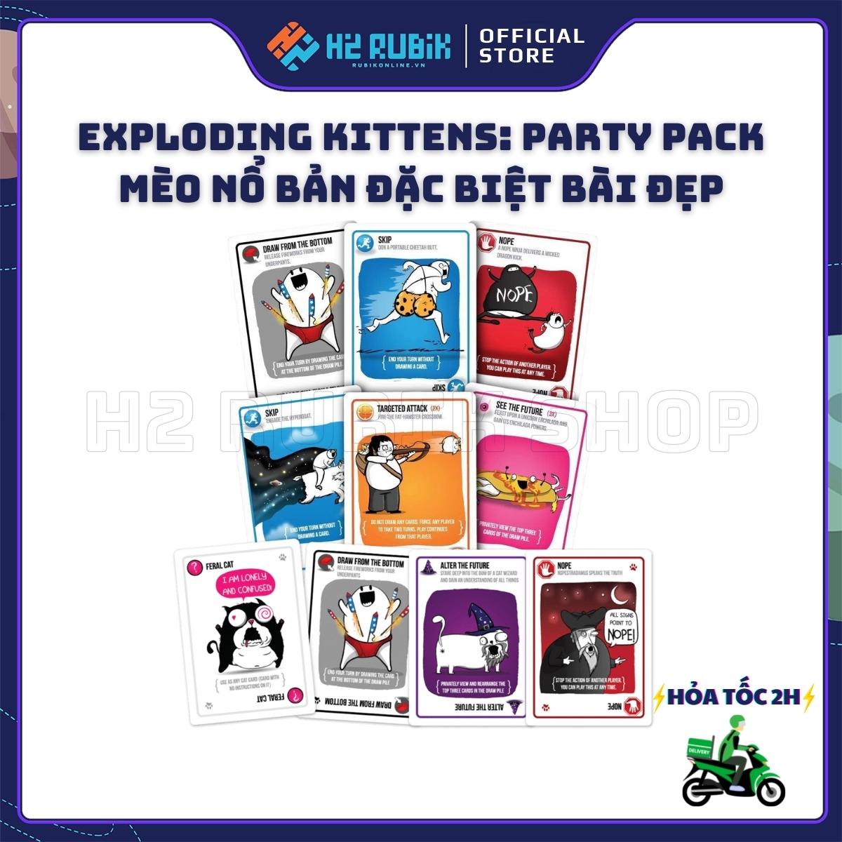 Exploding Kittens: Party Pack Board Game Mèo Nổ Bản Đặc Biệt Bài Đẹp ...