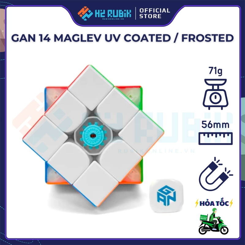 GAN 14 Maglev UV - Frosted Rubik 3x3 Tốt Nhất Thế Giới H2 Rubik Shop