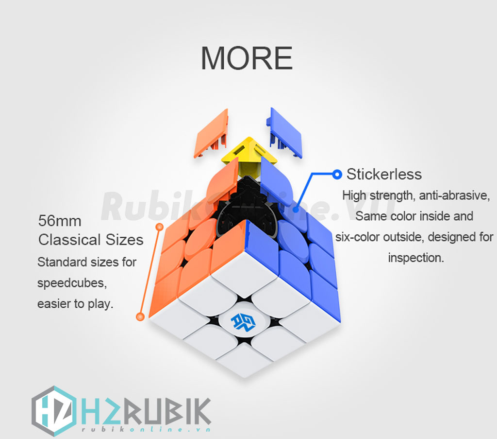 GAN 356 R - Rubik 3x3 cao cấp | H2 Rubik Shop