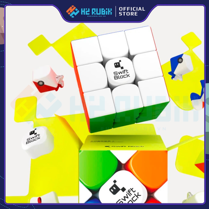GAN Swift Block 355S 3x3 Magnetic Nam châm sẵn H2 Rubik Shop
