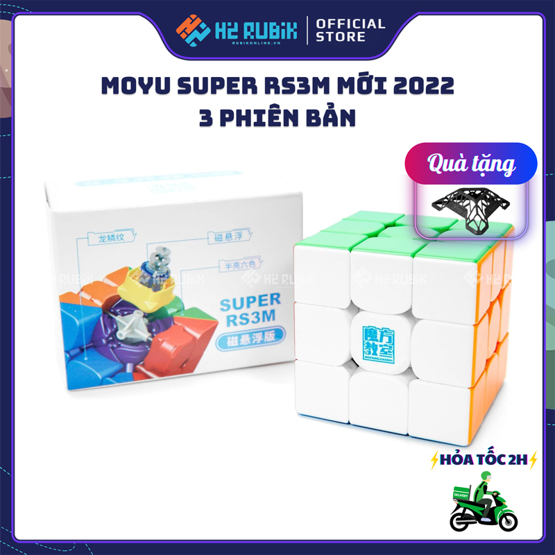 MoYu Super RS3M mới 2022 Rubik 3x3 có nam châm công nghệ cao H2 Rubik Shop