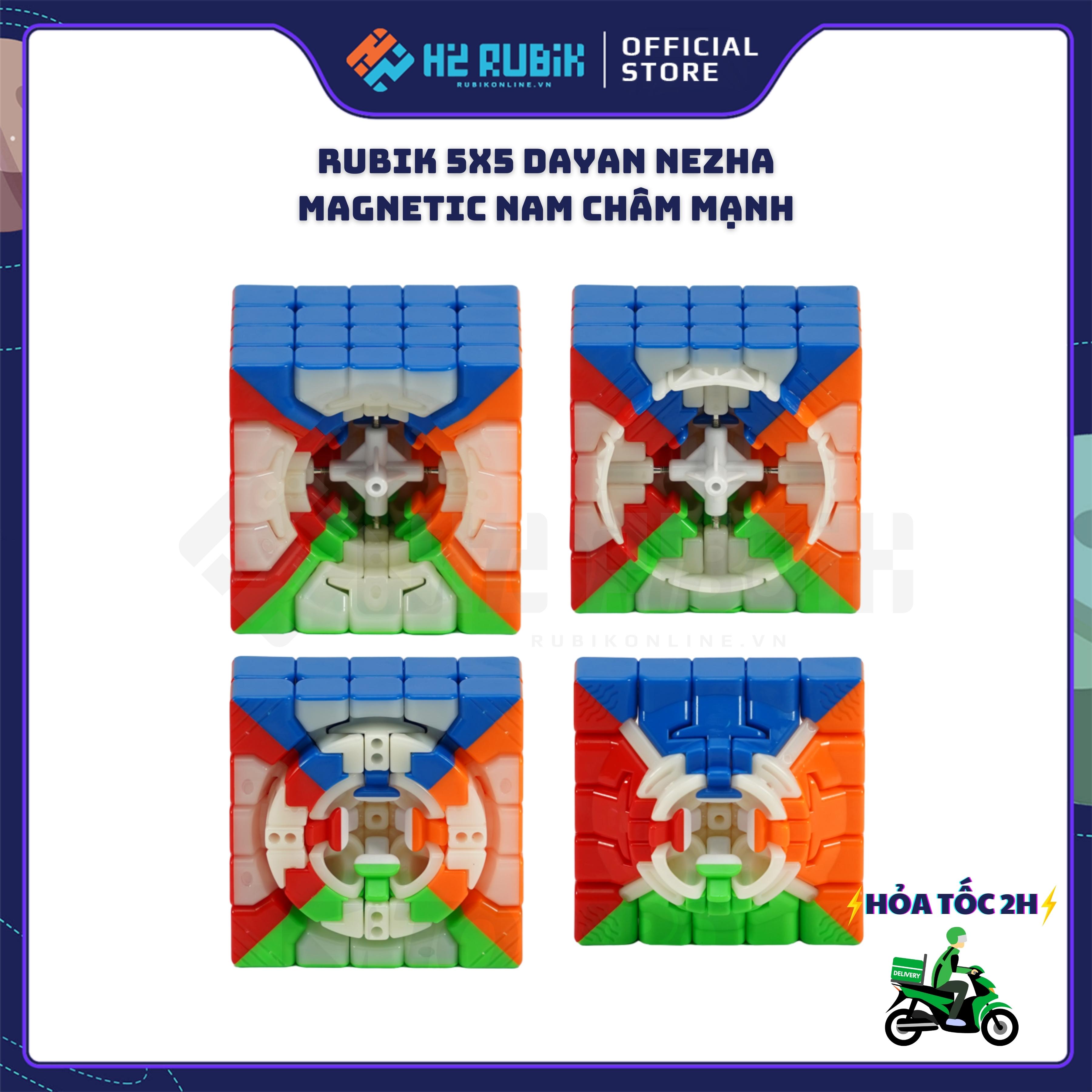 Rubik 5x5 DaYan NeZha Magnetic Có nam châm sẵn (Nam châm mạnh) H2 Rubik ...