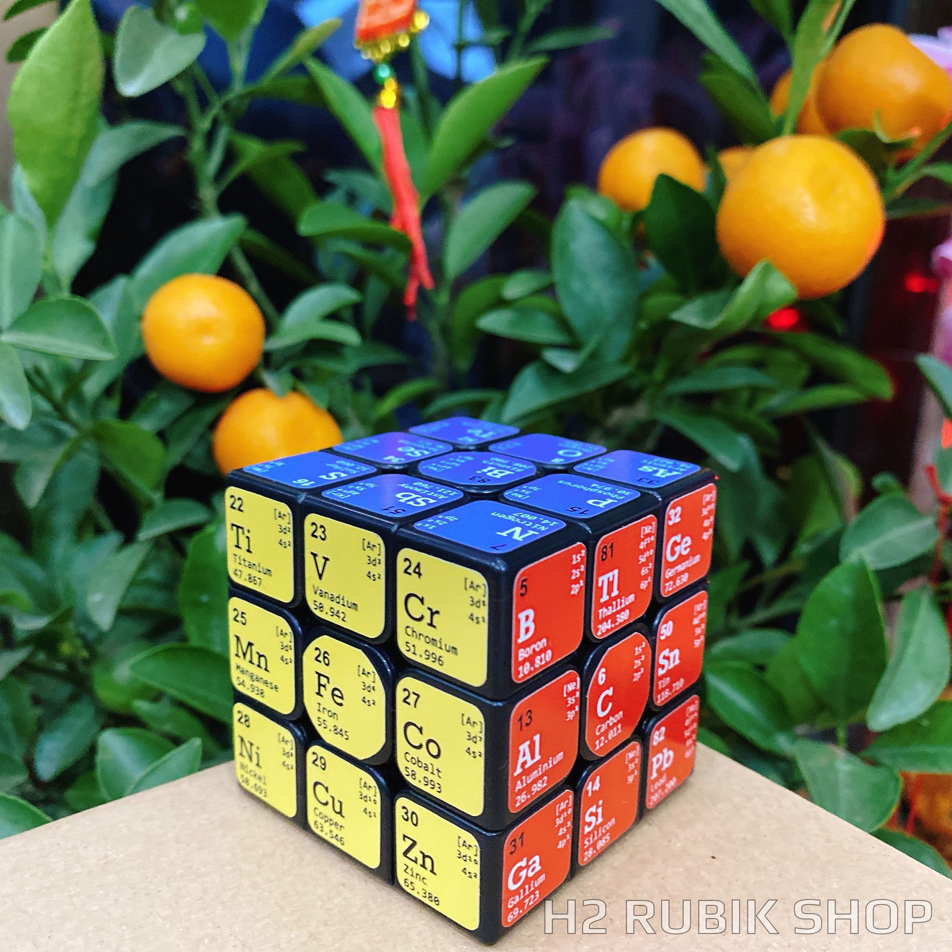 Rubik Hoá học bảng tuần hoàn nguyên tố - Periodic Cube H2 Rubik Shop