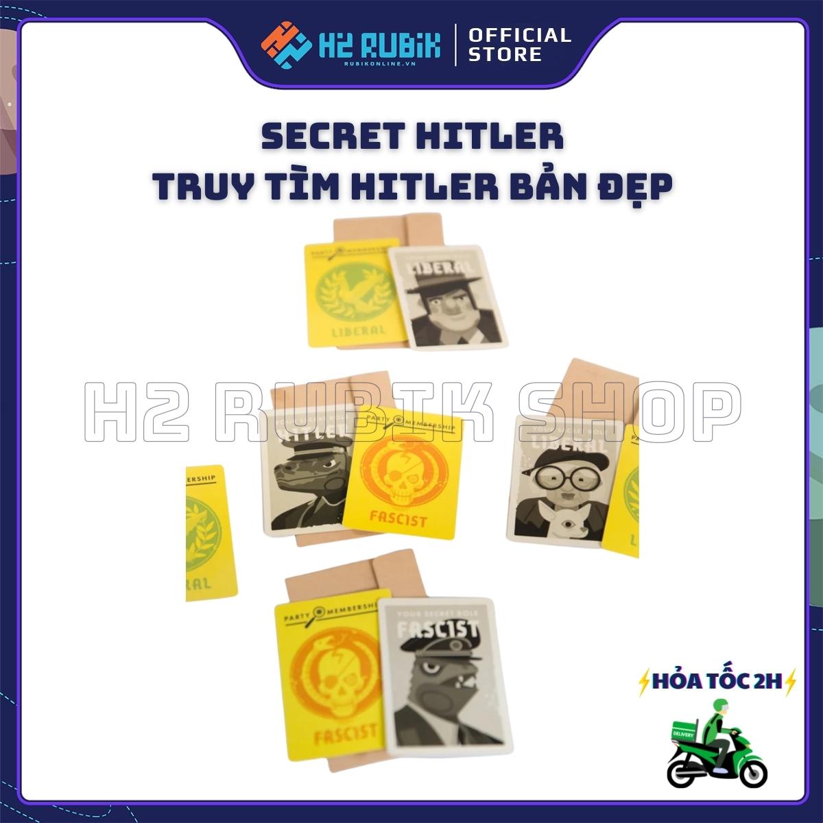 Secret Hitler Board Game Hộp Dài Cứng Cao Cấp Tiếng Anh H2 Rubik Shop