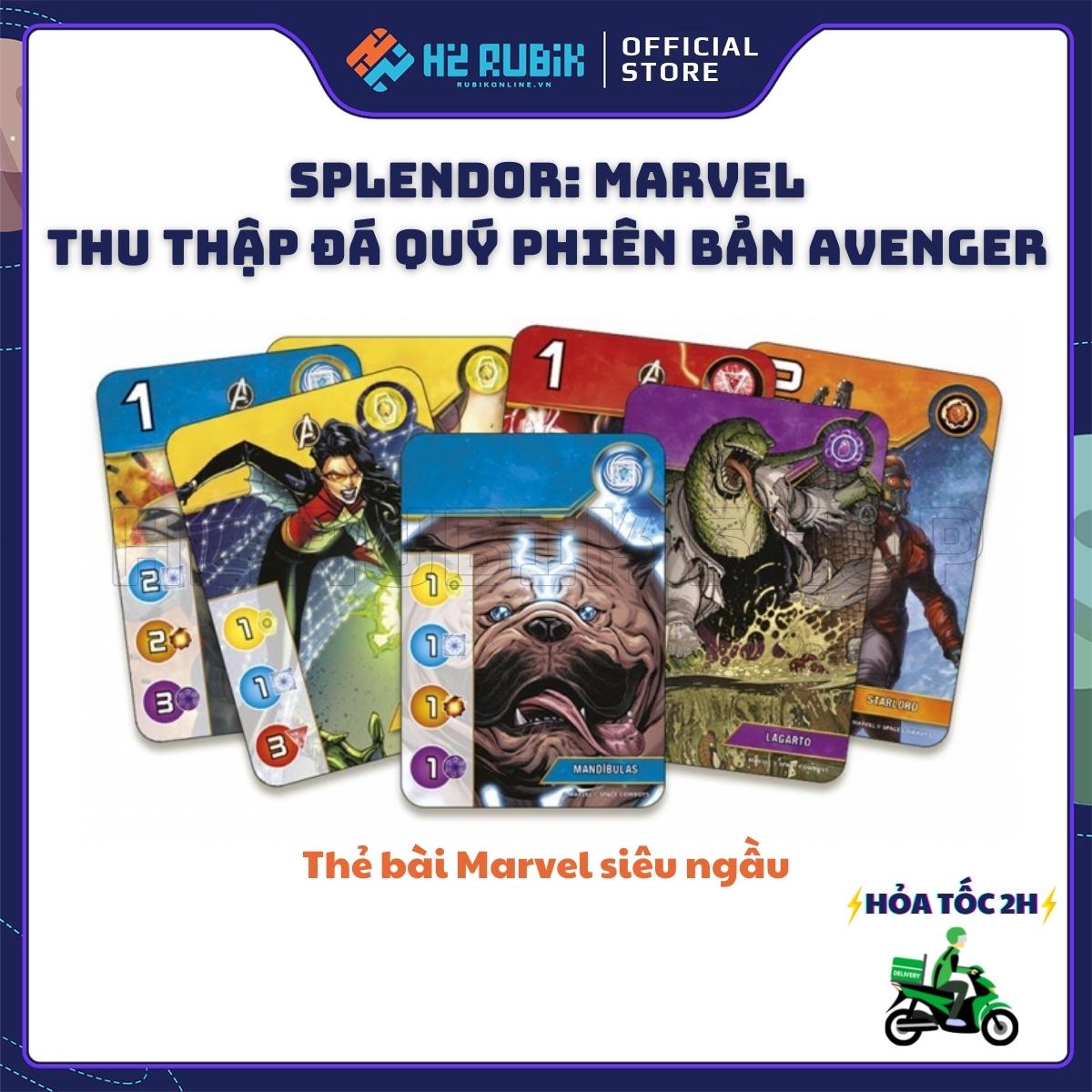 Splendor: Marvel Board Game Thu Thập Đá Quý Phiên Bản Avenger Hộp Cứng ...