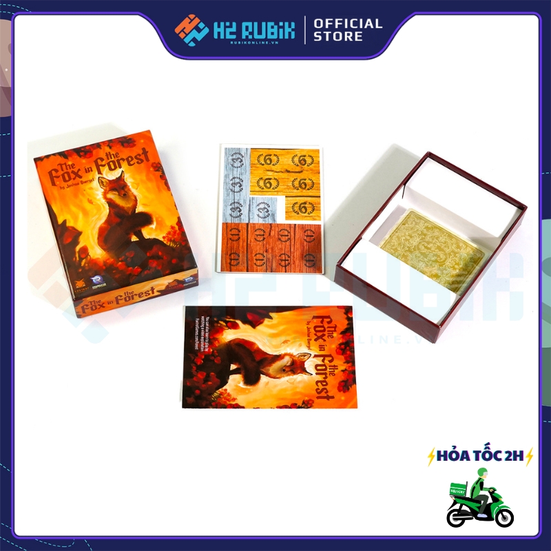 The Fox in the Forest Board Game tiếng Anh US H2 Rubik Shop