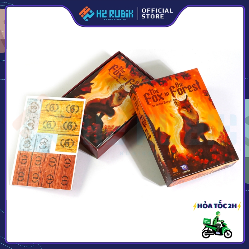 The Fox in the Forest Board Game tiếng Anh US H2 Rubik Shop