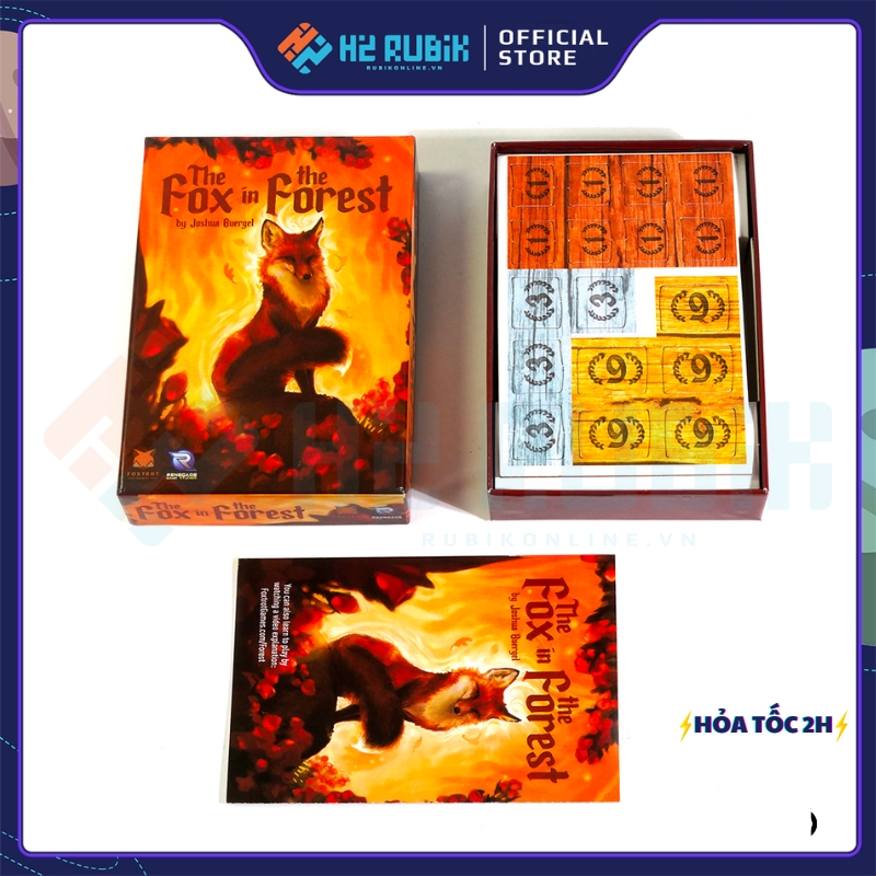 The Fox in the Forest Board Game tiếng Anh US H2 Rubik Shop