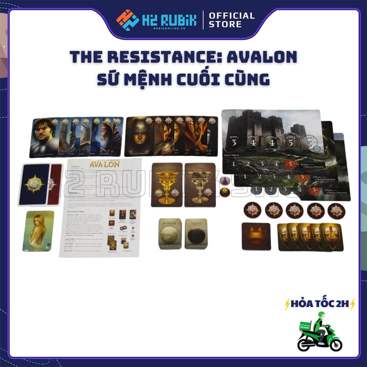 The Resistance: Avalon Boardgame cao cấp bản đẹp (Tiếng Anh) H2 Rubik Shop