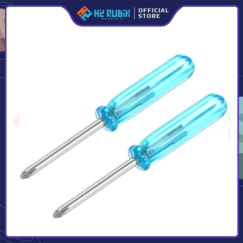 Tua vít mini chuyên dụng 2mm đầu 4 cạnh - 2 cạnh H2 Rubik Shop