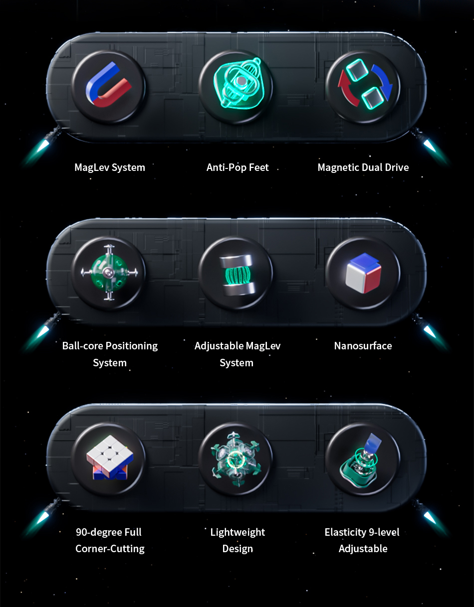 MoYu Weilong WRM V9 Rubik 3x3 có nam châm sẵn H2 Rubik Shop