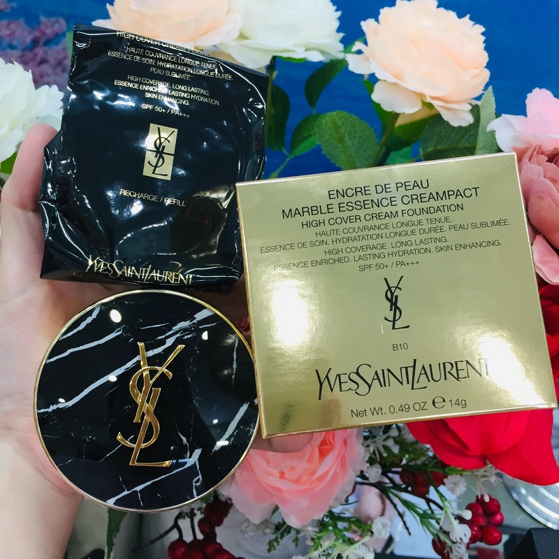 PHẤN NƯỚC CUSHION YSL ENCRE DE PEAU MARBLE ESSENCE CREAMPACT SPF50+/PA ...