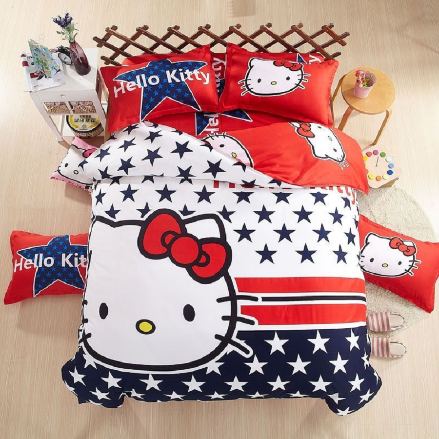 10 Mẫu Chăn Ga Gối Đệm Hello Kitty Dễ Thương Bé Gái Nào Cũng Mê