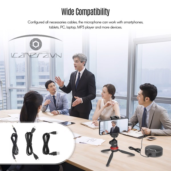 BOYA BY-BMM300 Micro Hội Nghị cho điện thoại, máy tính bảng, PC,..