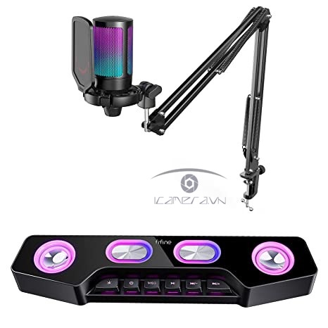 Fifine A16 - Loa Gamming tích hợp đèn đổi màu RGB- Loa âm thanh chuyên