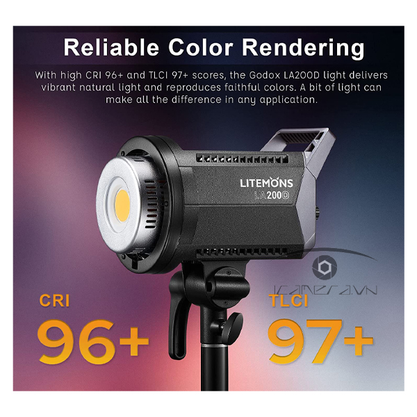 Đèn Godox LA200Bi Bi-Color LED Light 230W hỗ trợ quay phim chính hãng