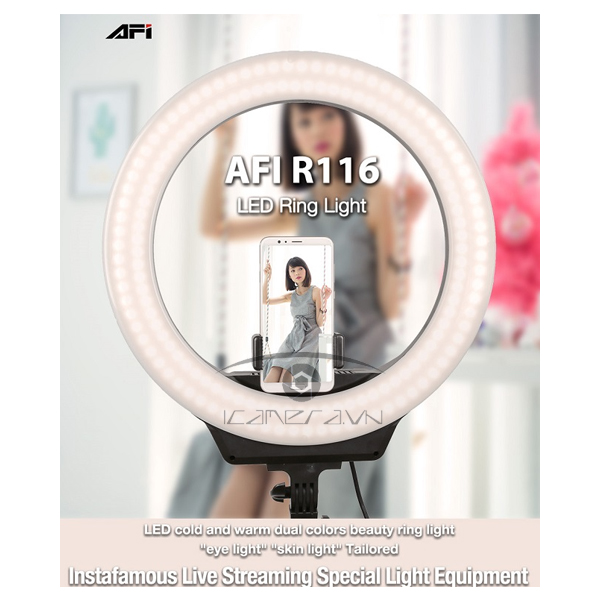 Led Ring Kingjoy 16" R116 + Chân FL2009 hàng chính hãng