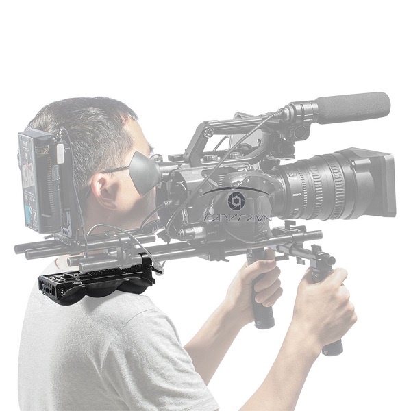SMALLRIG Universal Shoulder Pad with Rod Clamp 2077-Phụ kiện máy quay