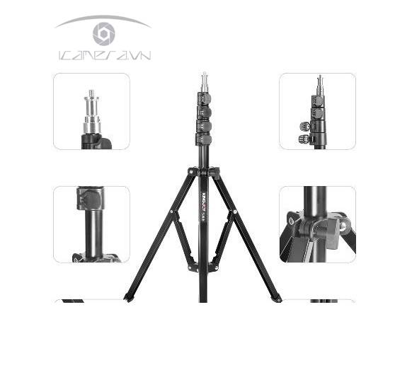 Chân đèn studio chuyên nghiệp Kingjoy FL1009 1.8m mua ở đâu giá rẻ