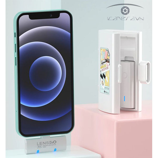 Mic thu âm Lensgo LWM-518C cổng Lightning - Hỗ trợ quay phim