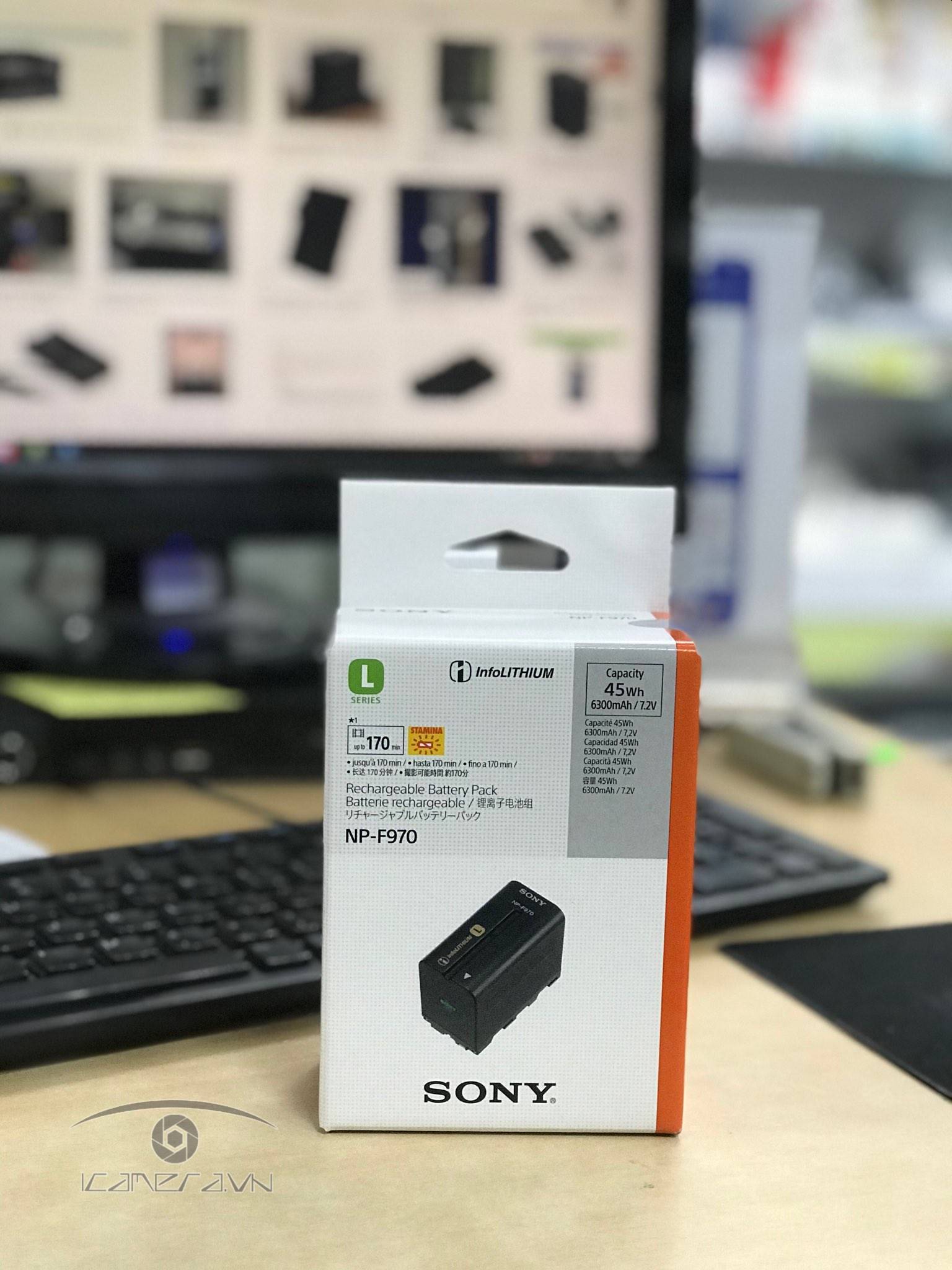 Pin Sony NP-F970 chính hãng cho máy quay, đèn led sẵn hàng Hà Nội