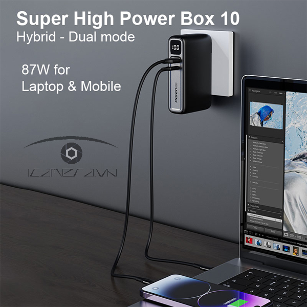 Sạc dự phòng 87W - PISEN PRO Super High Power Box - Hybrid - Laptop ...