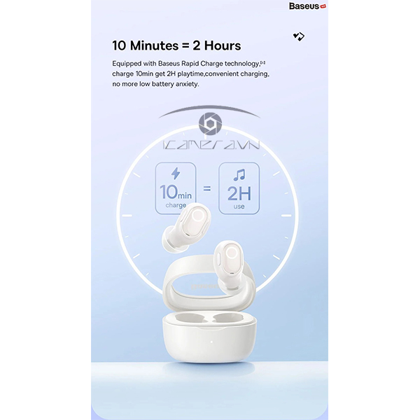 Tai nghe không dây BASEUS WM02 bluetooth 5.3 TWS chống ồn