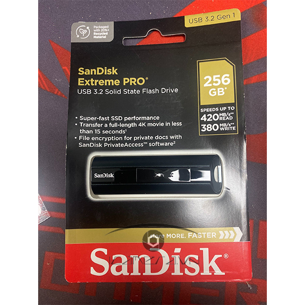 USB 3.2 SanDisk Extreme Pro CZ880 256GB SDCZ880-256G-G46