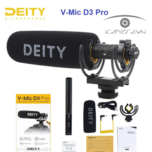 Microphone Deity V-Mic D3 PRO - Micro shotgun cho máy ảnh