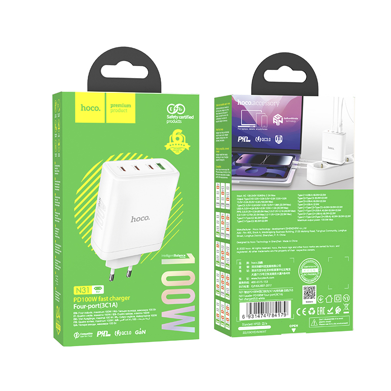 Cốc Sạc Hoco N31 Leader PD 100W | Kann Store | Điện thoại, laptop ...