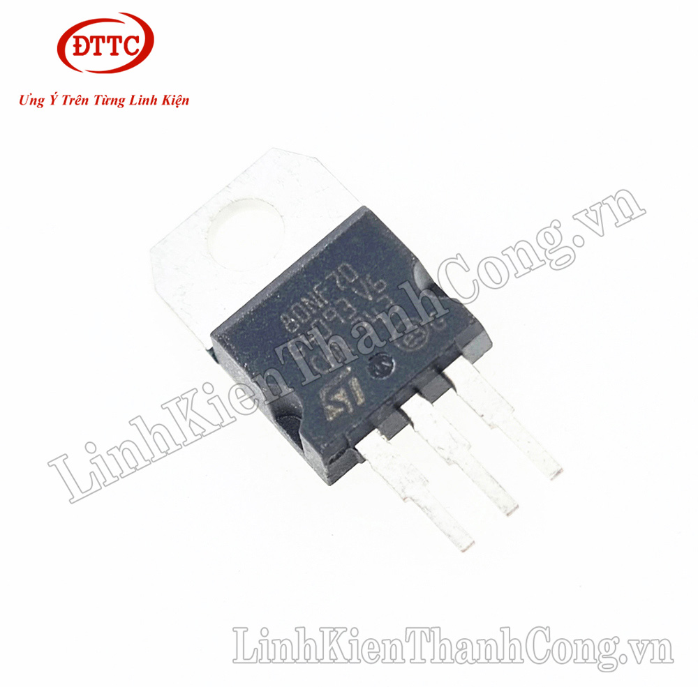 80NF70 MOSFET N-CH 80A 70V TO220 (Tháo Máy)