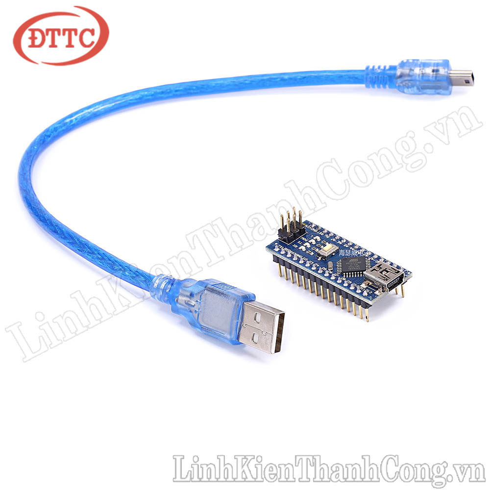 Kit Arduino Nano V3.0 - Chip Atmega328P + Cáp USB
