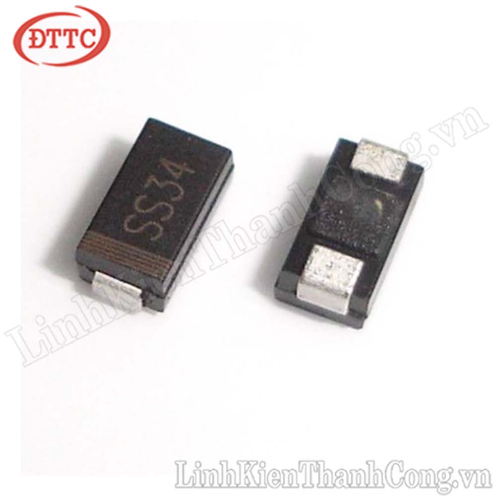 Diode Schottky SS34 SMD 3A 40V (1N5822 SMA)